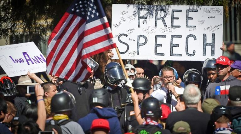 The “right freedom of speech” is not good for US democracy